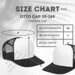 Otto Cap Size Chart Otto Cap Mockup Otto Cap Size Measurements for Cap ...