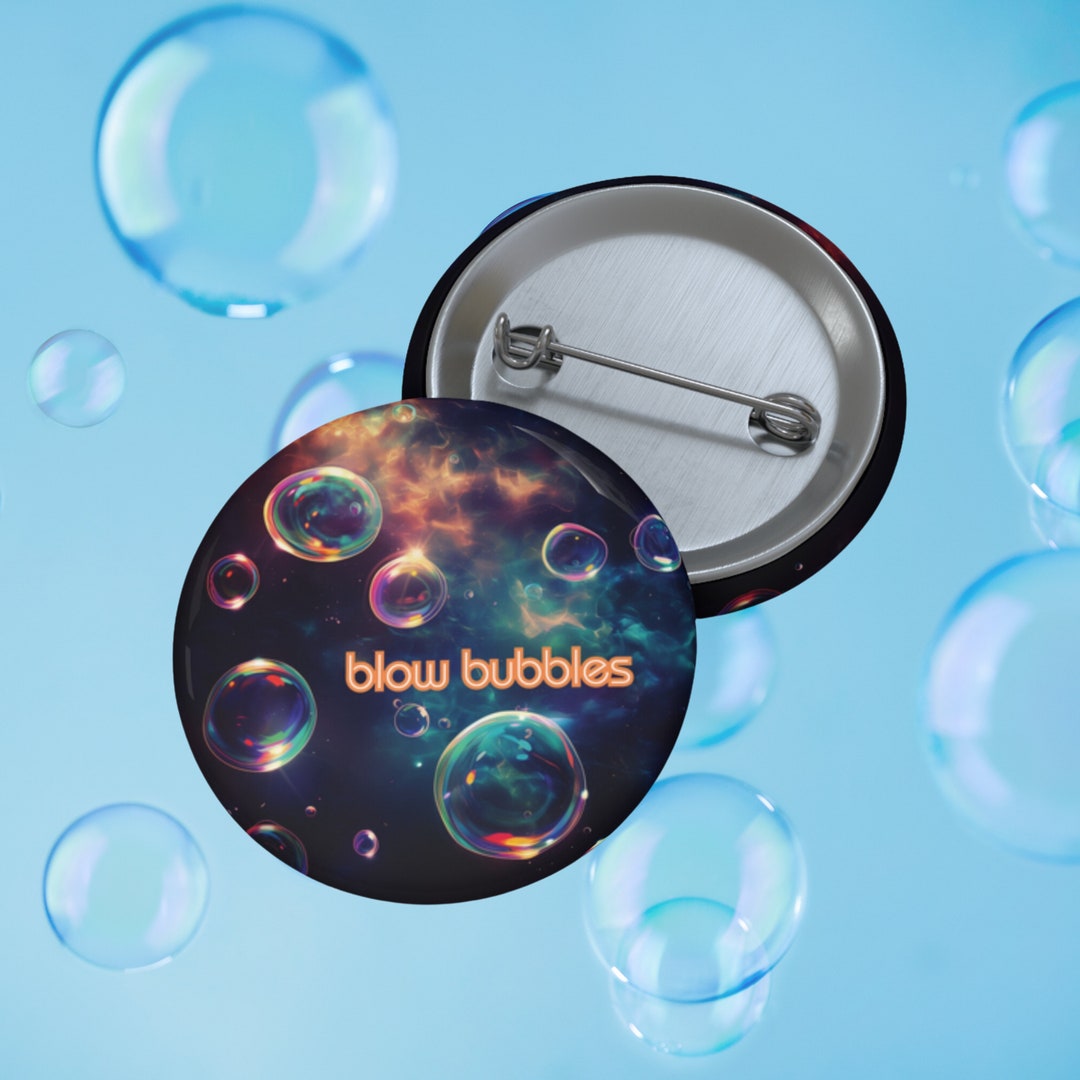 Skill 15 Bubble Bliss Button, Soothing Spheres Button Pin, Calm Bubbles ...