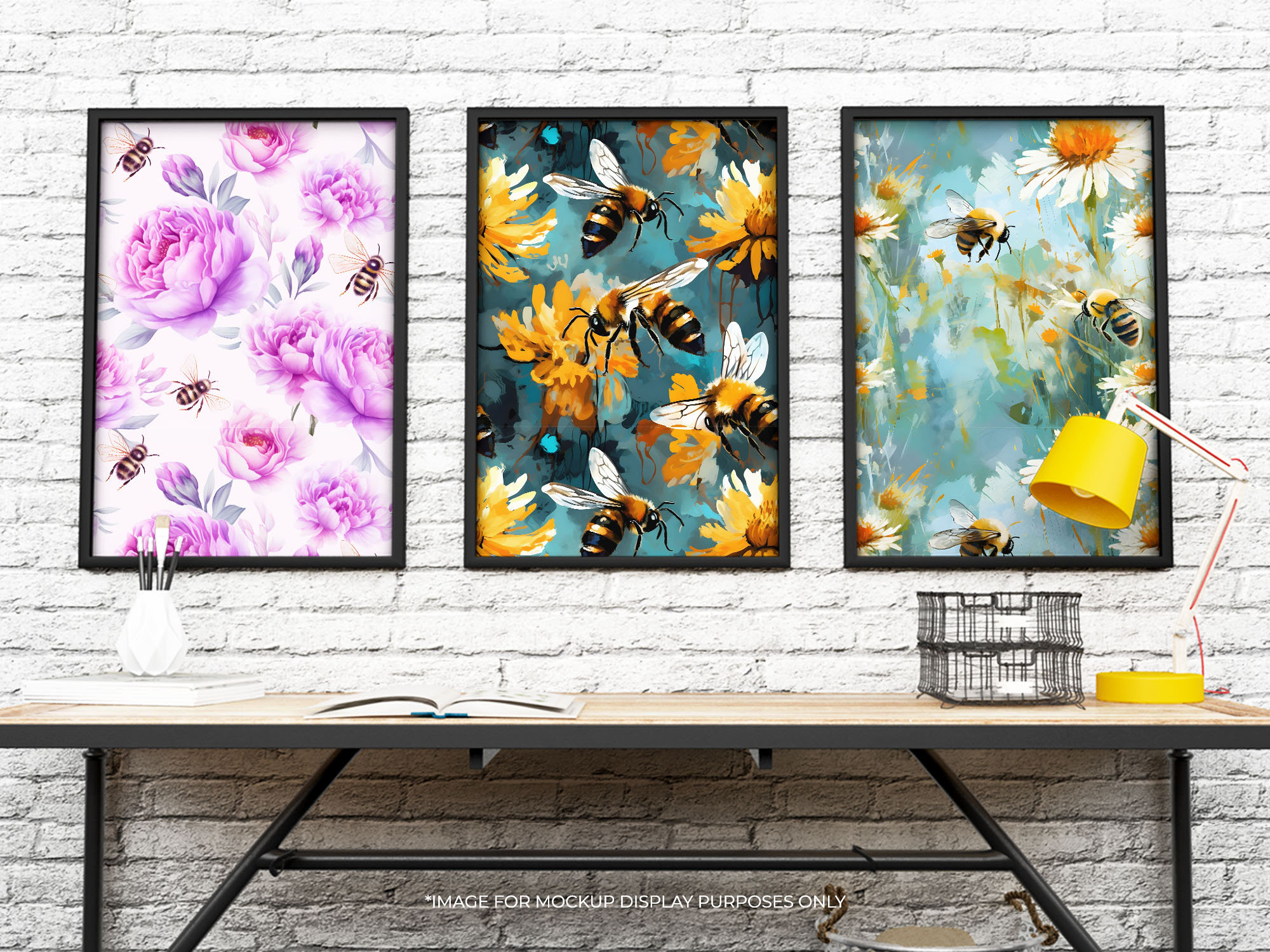10 Mixed Style Bee Seamless Digital Patterns, Bee Prints, Bee ...
