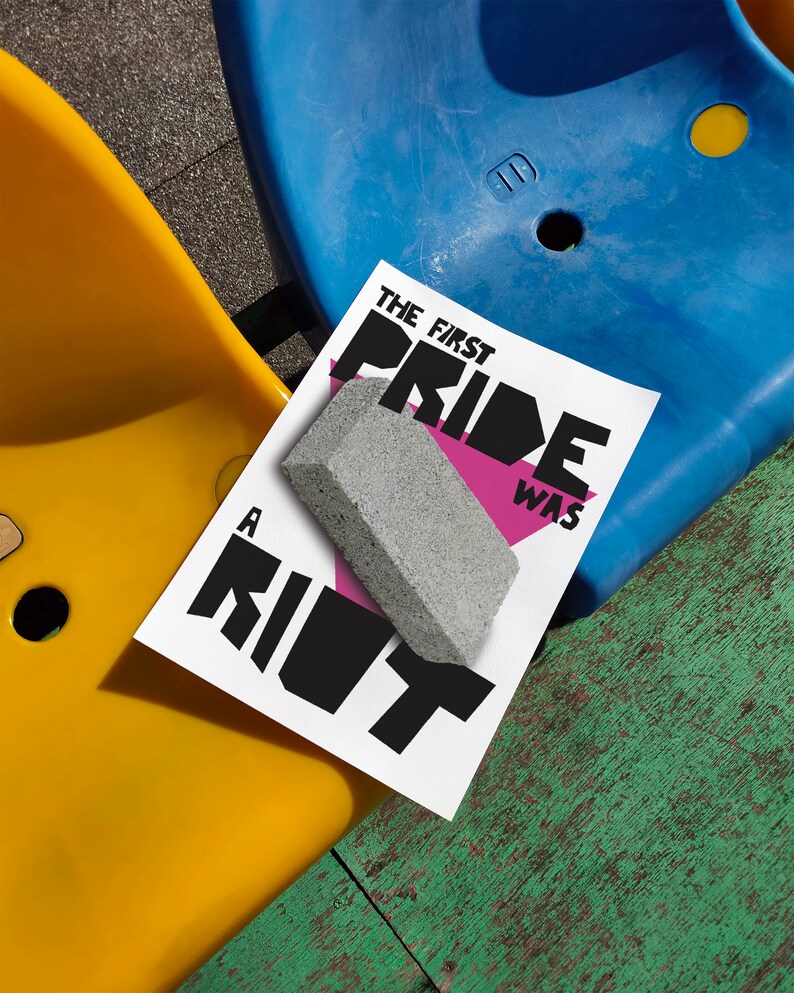 The First Pride Was A Riot Poster, Printable Wall Art, Digital Download ...