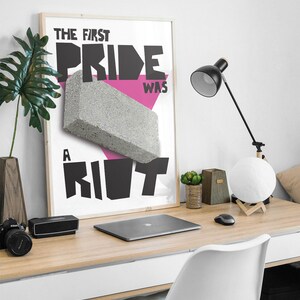 The First Pride Was A Riot Poster, Printable Wall Art, Digital Download ...