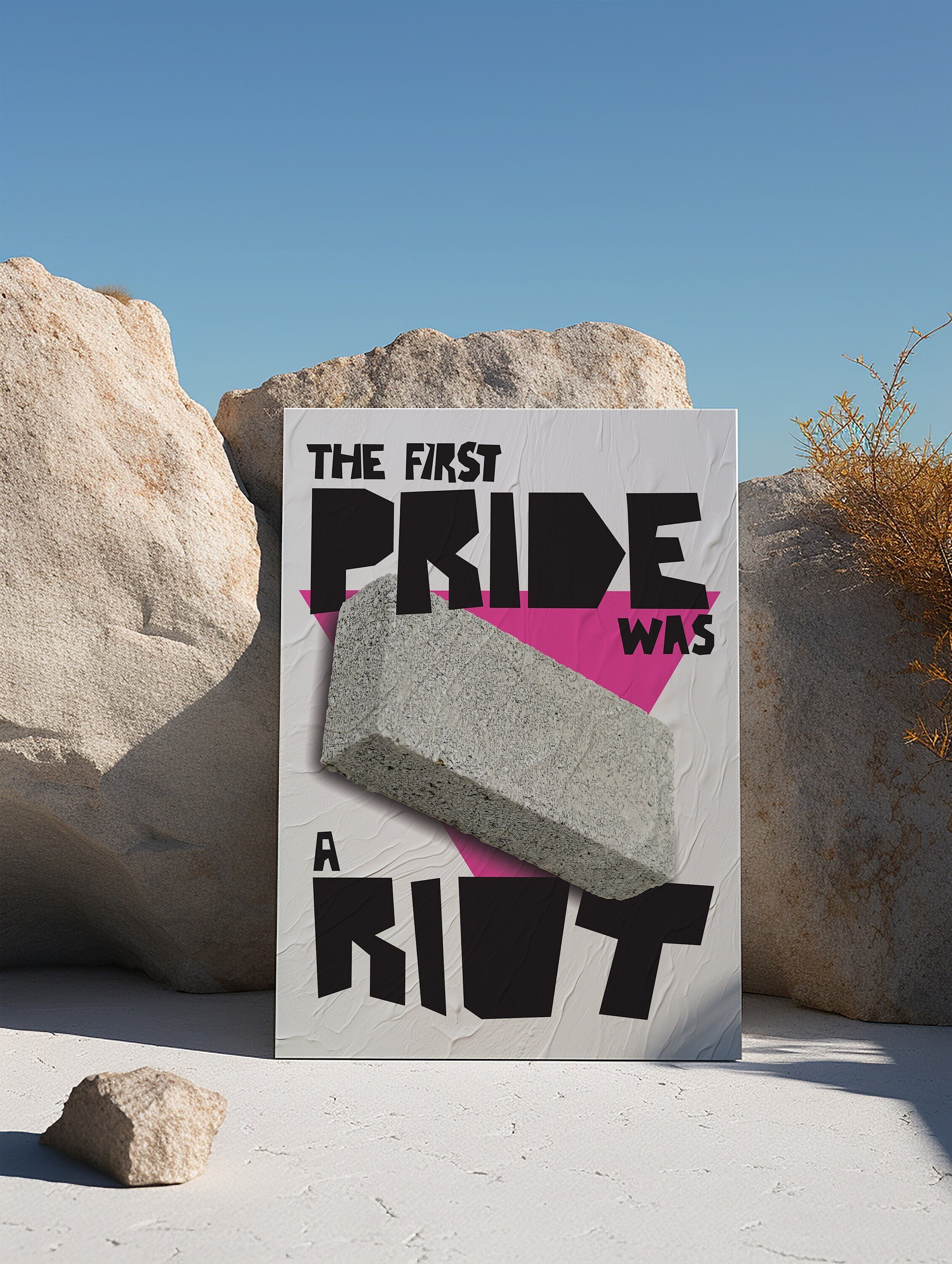 The First Pride Was A Riot Poster, Printable Wall Art, Digital Download ...