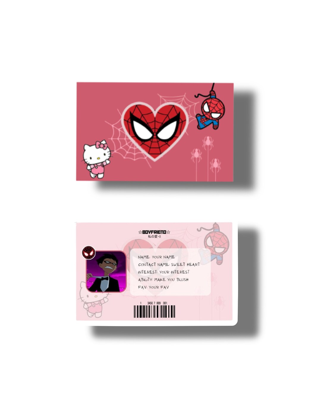 Lover ID Card (template) - Etsy