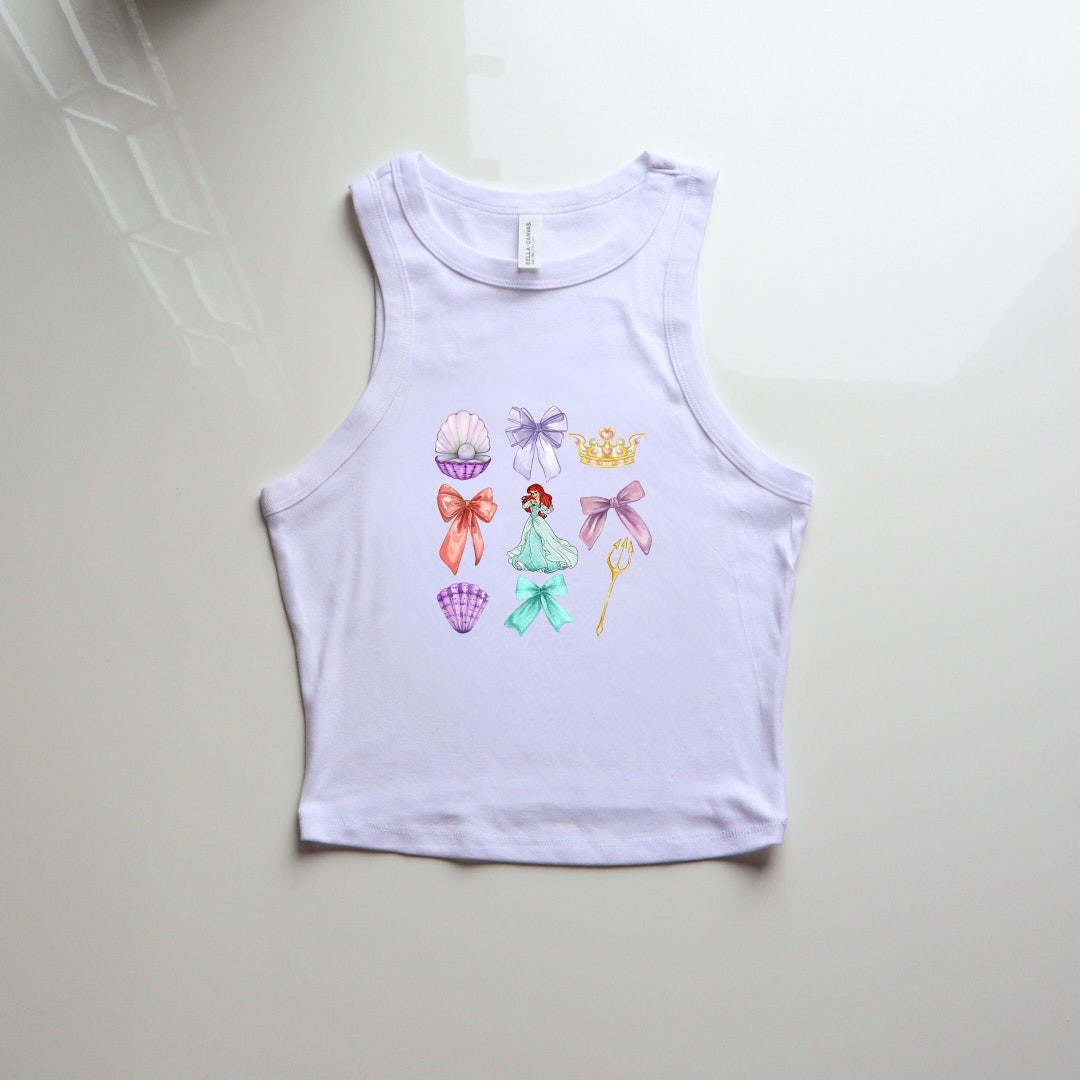 Disney Crop Top,disney Princess Top,disney Tank Top,disney Princess ...