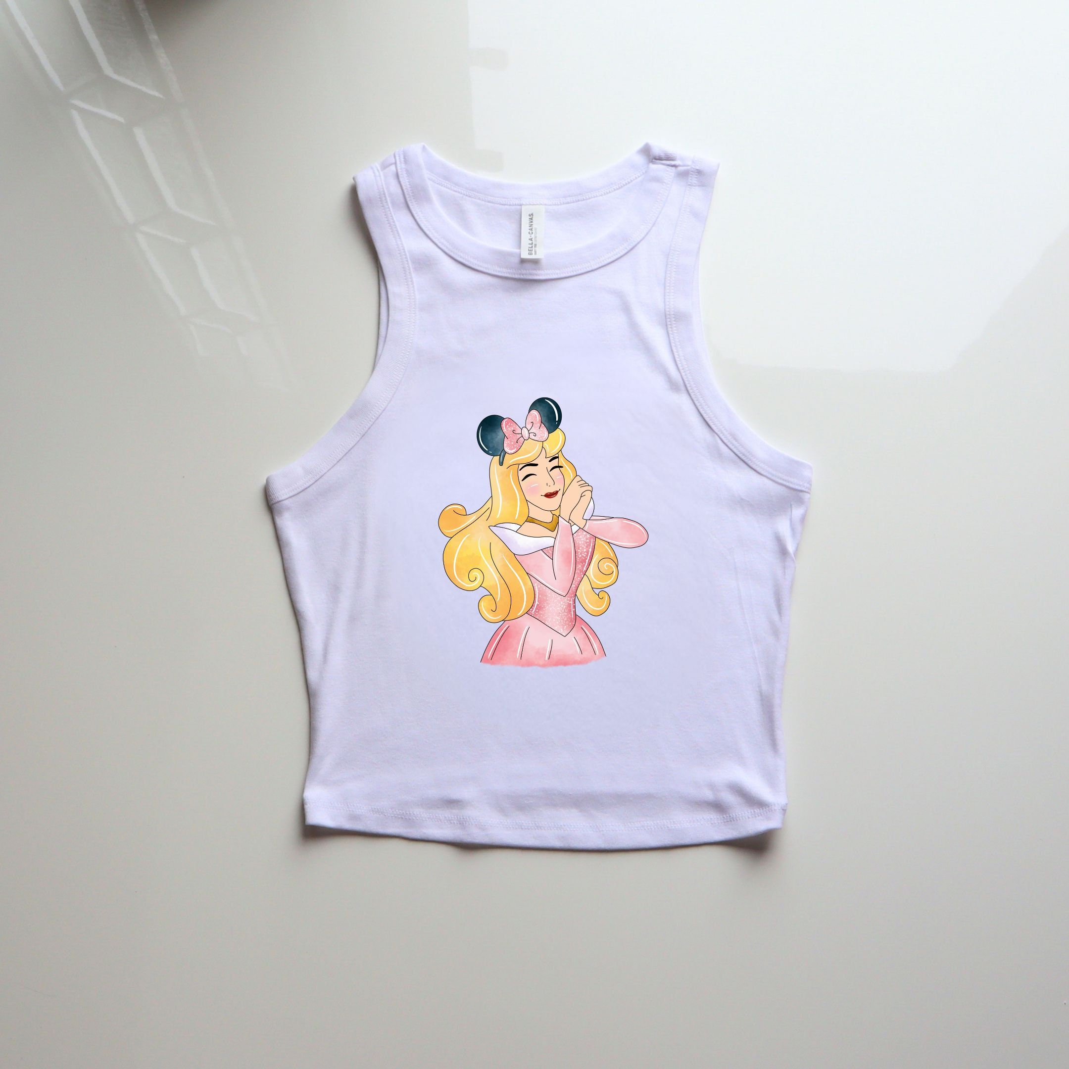 Disney Crop Top,disney Princess Top,disney Tank Top,disney World Shirt ...