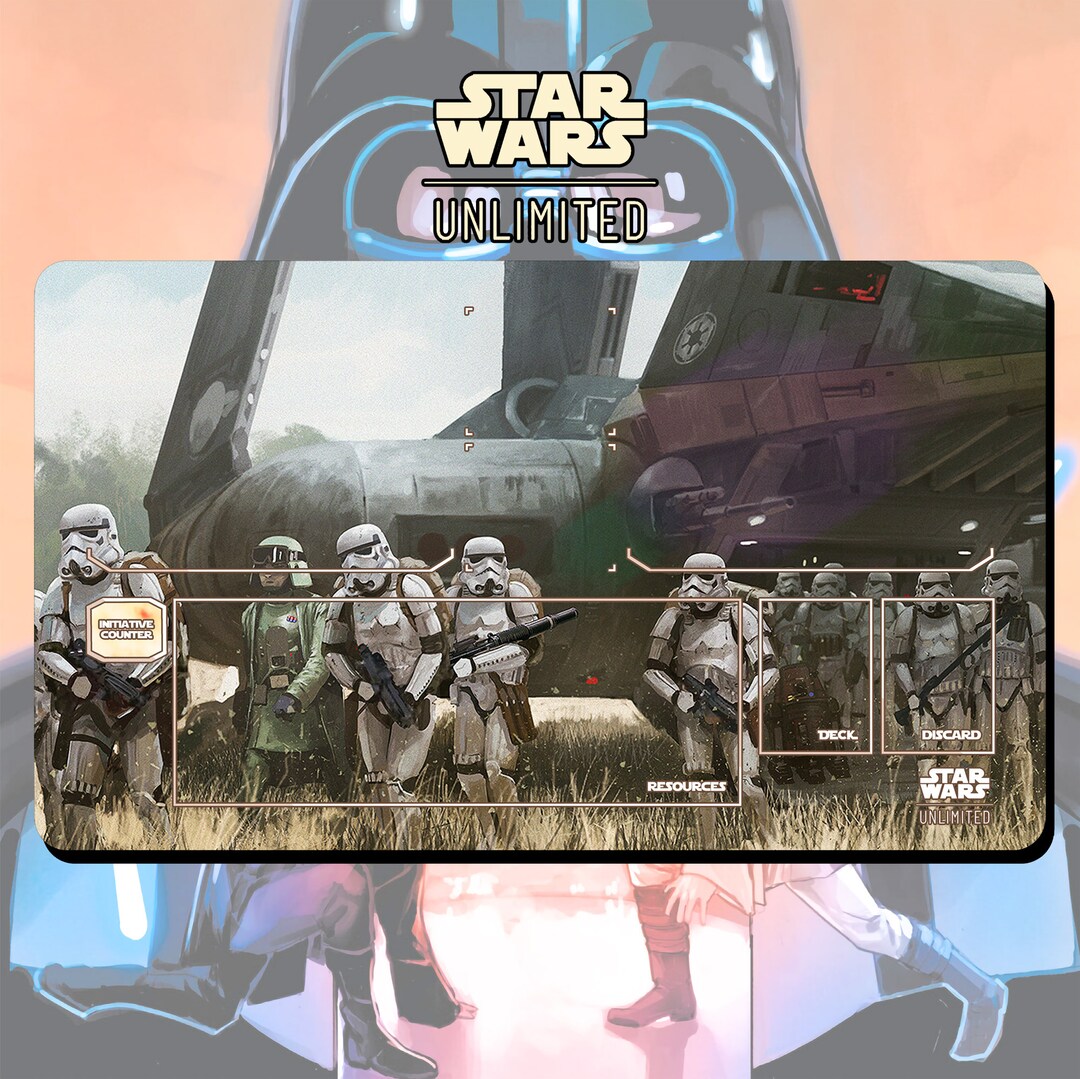 Playmat TCG Star Wars: Unlimited Stormtroopers Assemble - 24" X 14 ...