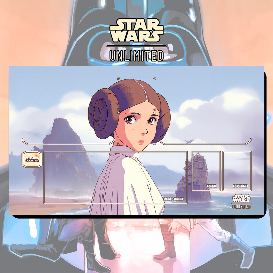Playmat TCG Star Wars: Unlimited Princess Leia Comics Edition - 24" X ...