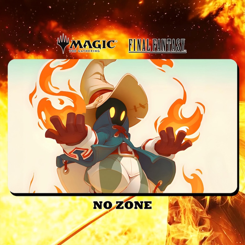 Vivi Playmat/ Deskmat - MTG Final Fantasy - 24" X 14" Inches (600 X 350 ...