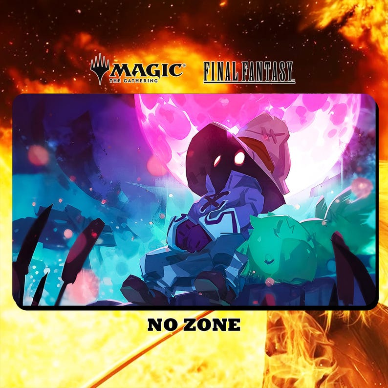Vivi and Chocobo Playmat/ Deskmat - MTG Final Fantasy - 24" X 14 ...
