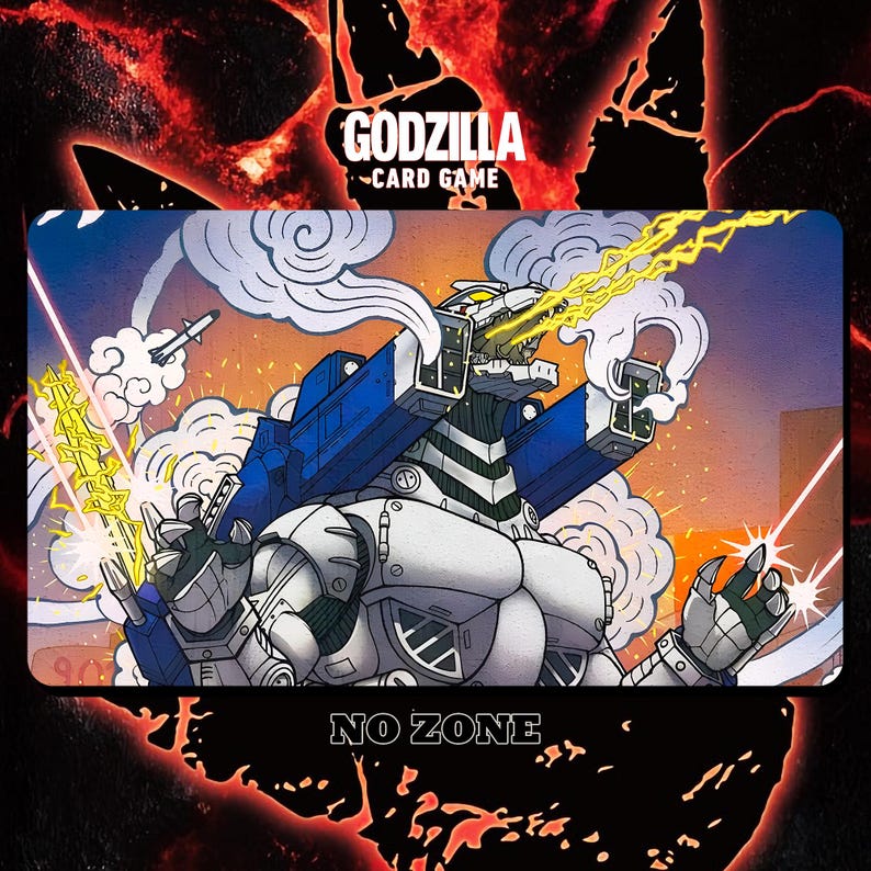 Mechagodzilla Playmat - Godzilla Card Game - 24" X 14" Inches (600 X ...