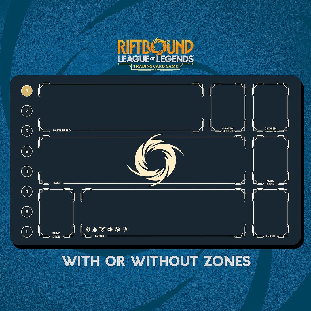 Playmat Riftbound Neutral Stitched Edges - Riftbound Trading Card Game ...