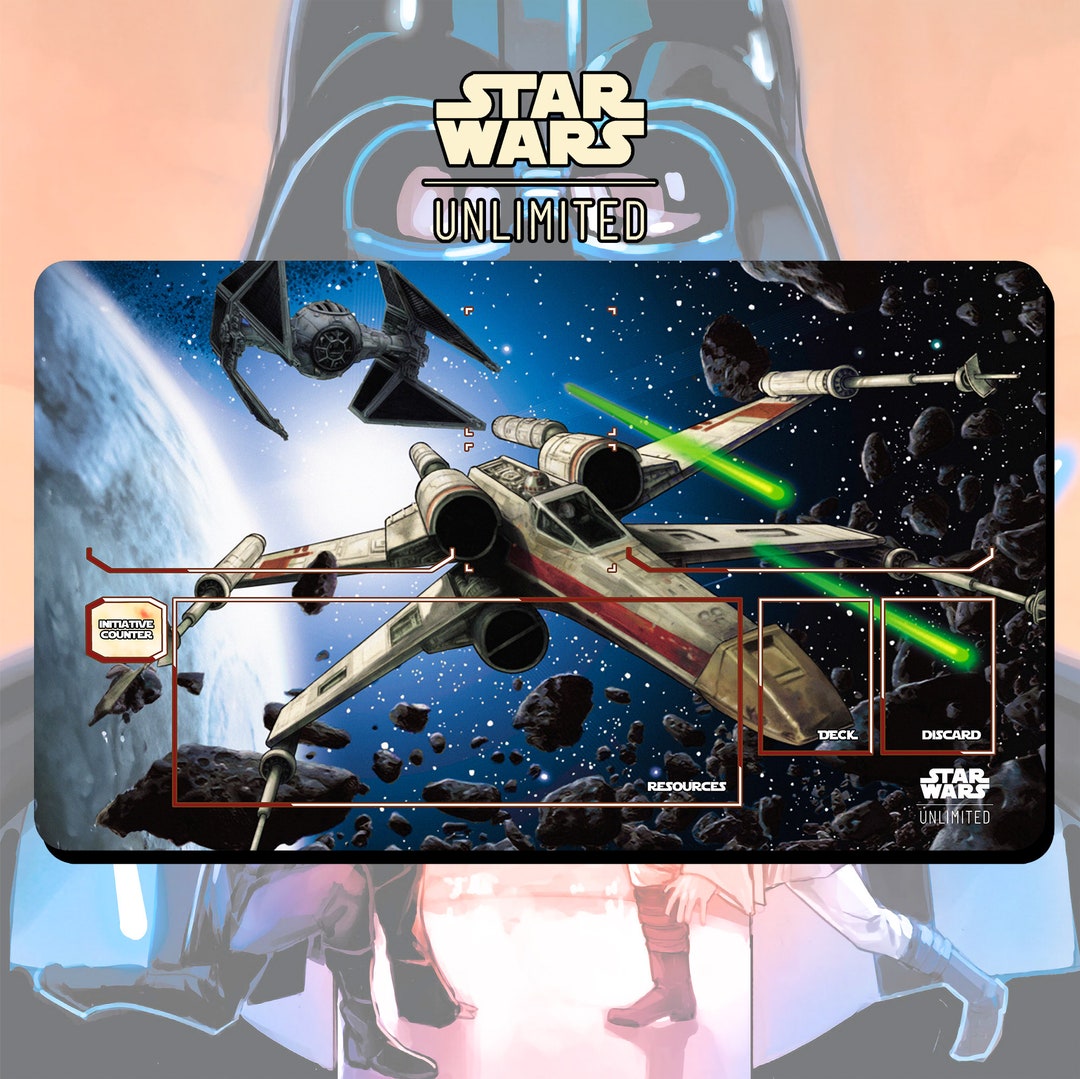 Playmat TCG Star Wars: Unlimited X Wing Starfighter - 24" X 14" Inches ...