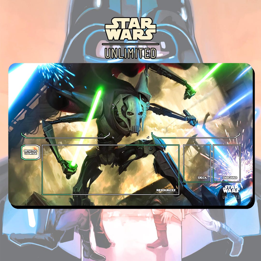 Playmat TCG Star Wars: Unlimited General Grievous Battlefield - 24" X ...