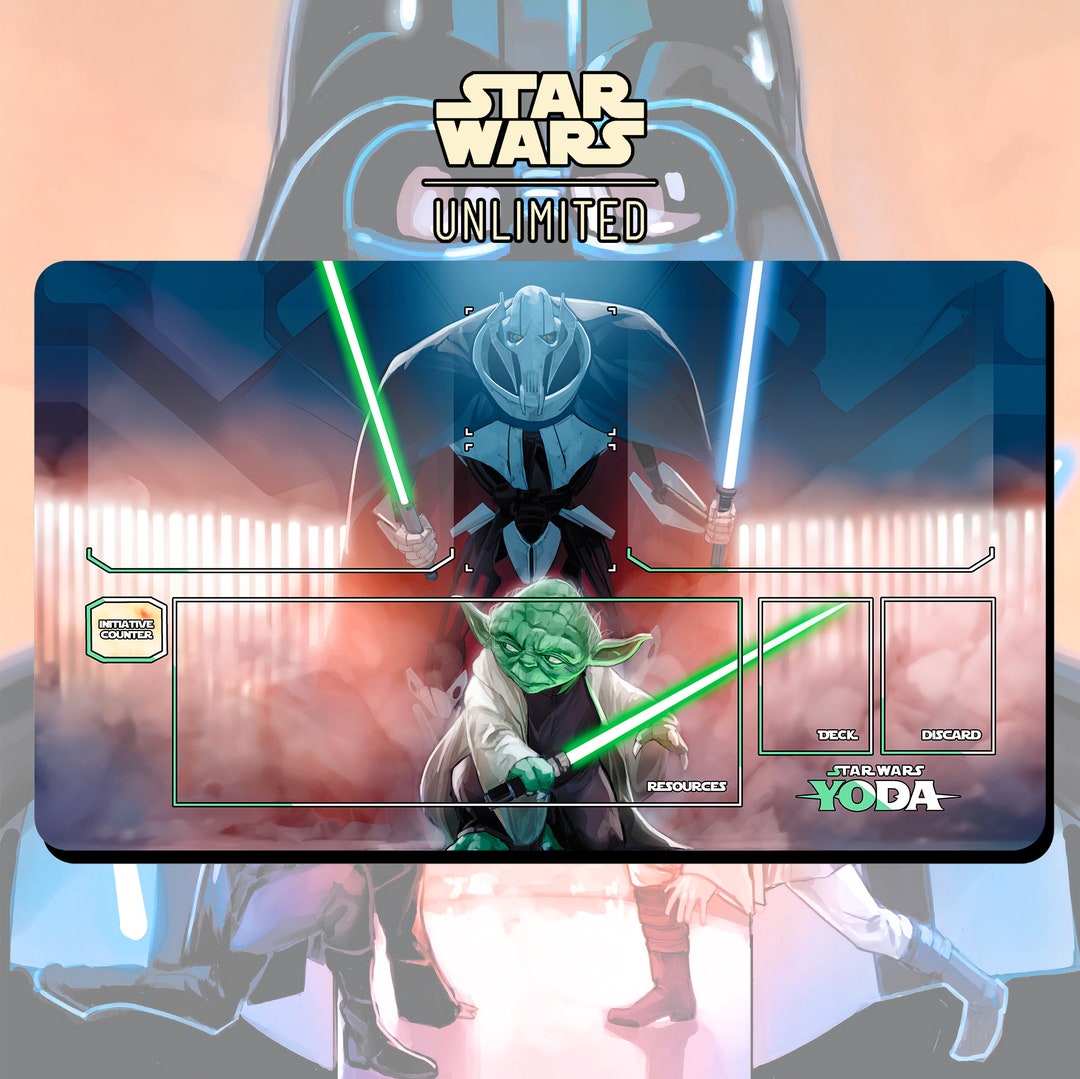 Playmat TCG Star Wars: Unlimited Yoda - 24" X 14" Inches (600 X 350 Mm ...