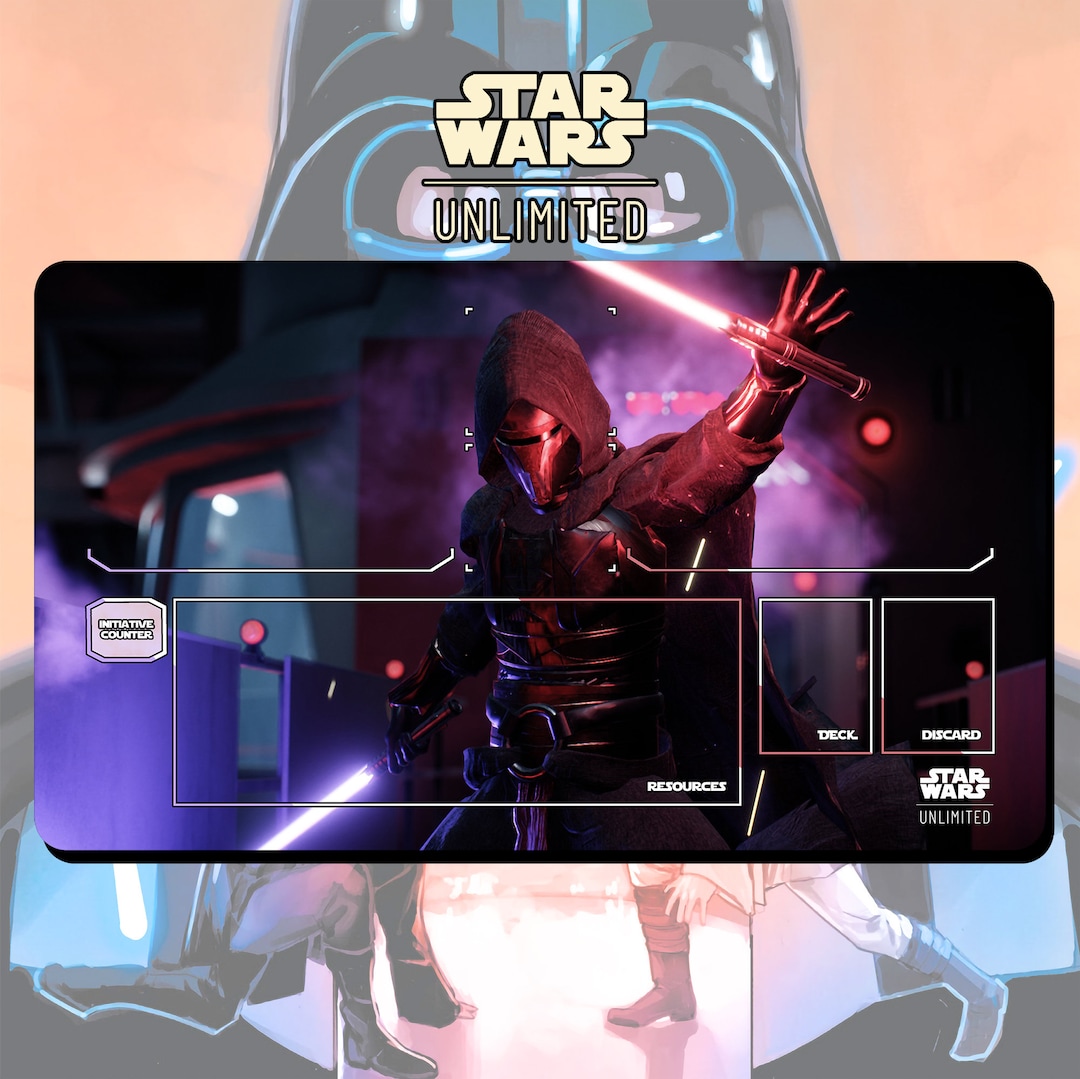 Playmat TCG Star Wars: Unlimited Darth Revan - 24" X 14" Inches (600 X ...