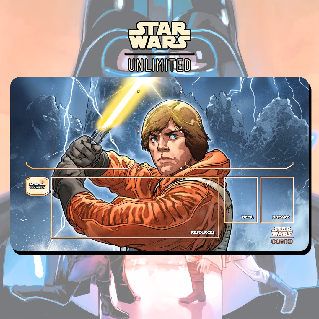 Playmat TCG Star Wars: Unlimited Luke Skywalker 24 X 14 Inches 600 X ...