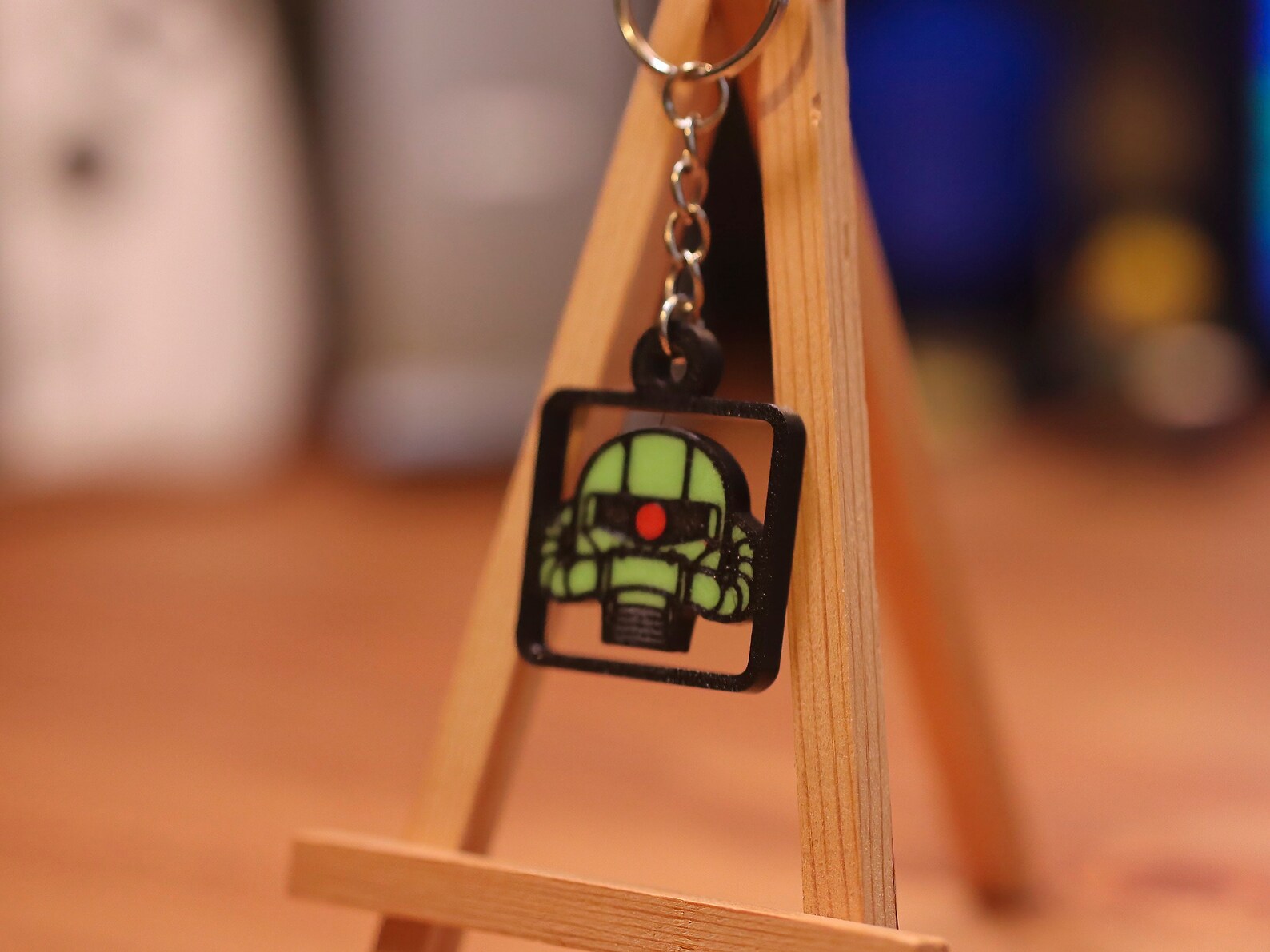 Gundam MS-06 Zaku II Green Gunpla Style Keychain/keyring 3D Printed ...