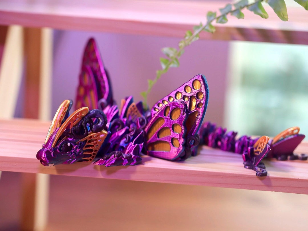 Baby Butterfly Dragon - Articulated Colorful Baby Dragon, Perfect Gift ...