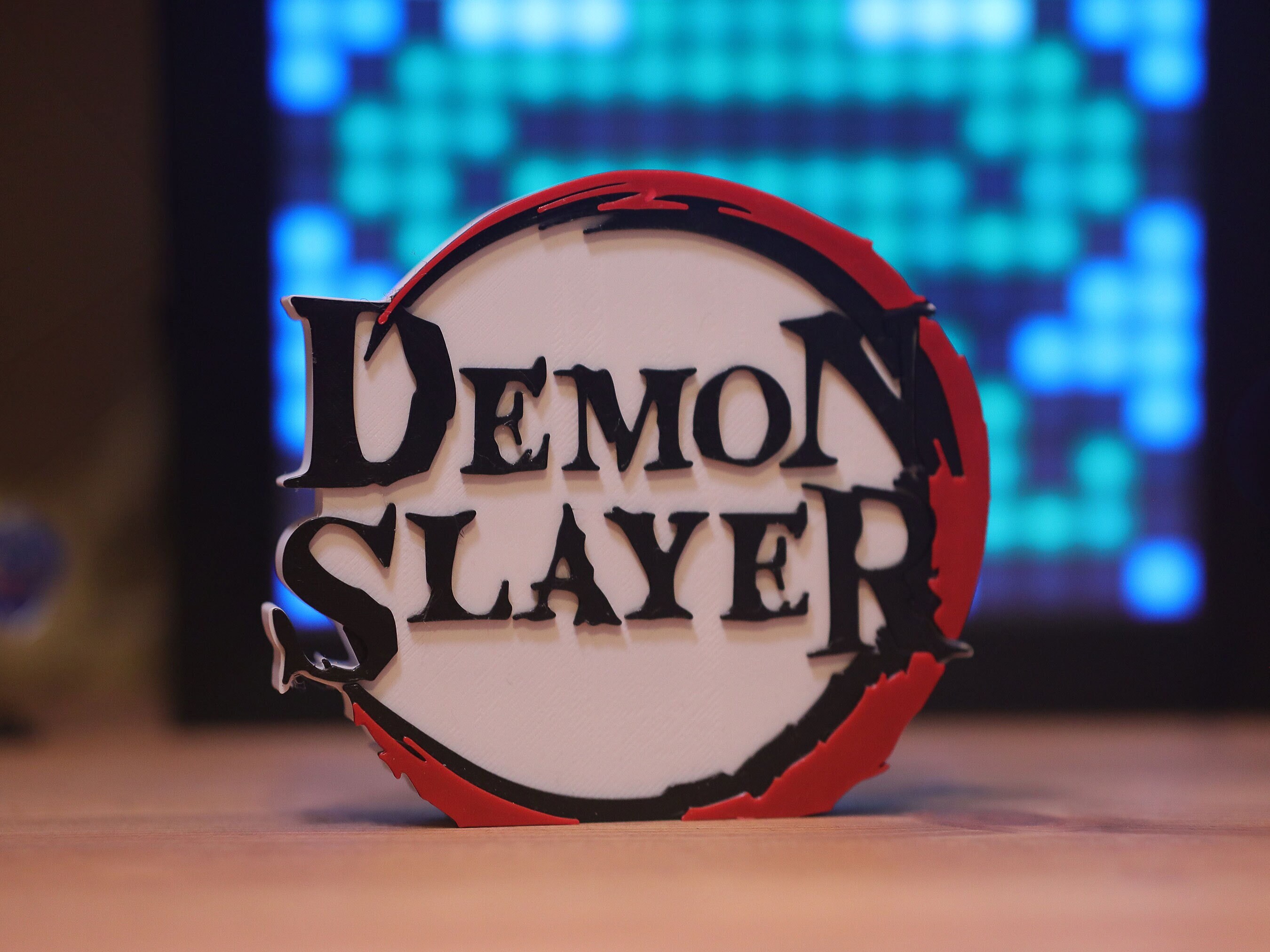 Demon Slayer Unofficial 3D Printed Logo Sign, Kimetsu No Yaiba ...