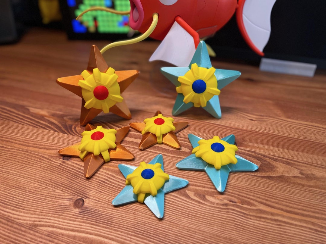 Staryu Fidget Spinner Toy, 3D Printed Poke Toy, Choose Between Regular ...