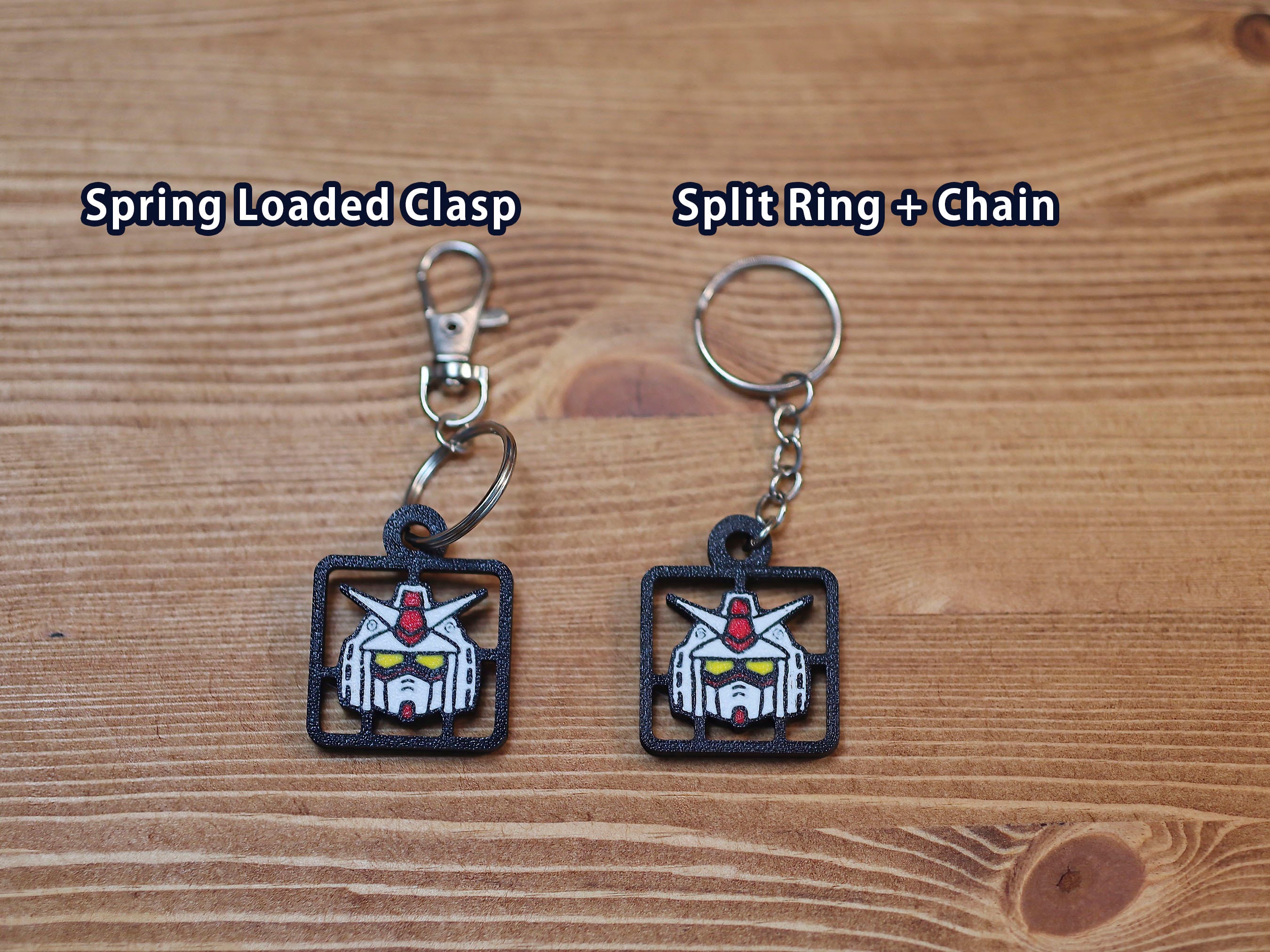 Gundam RX-78-2 Gunpla Style Keychain/keyring 3D Printed Gift for Anime ...