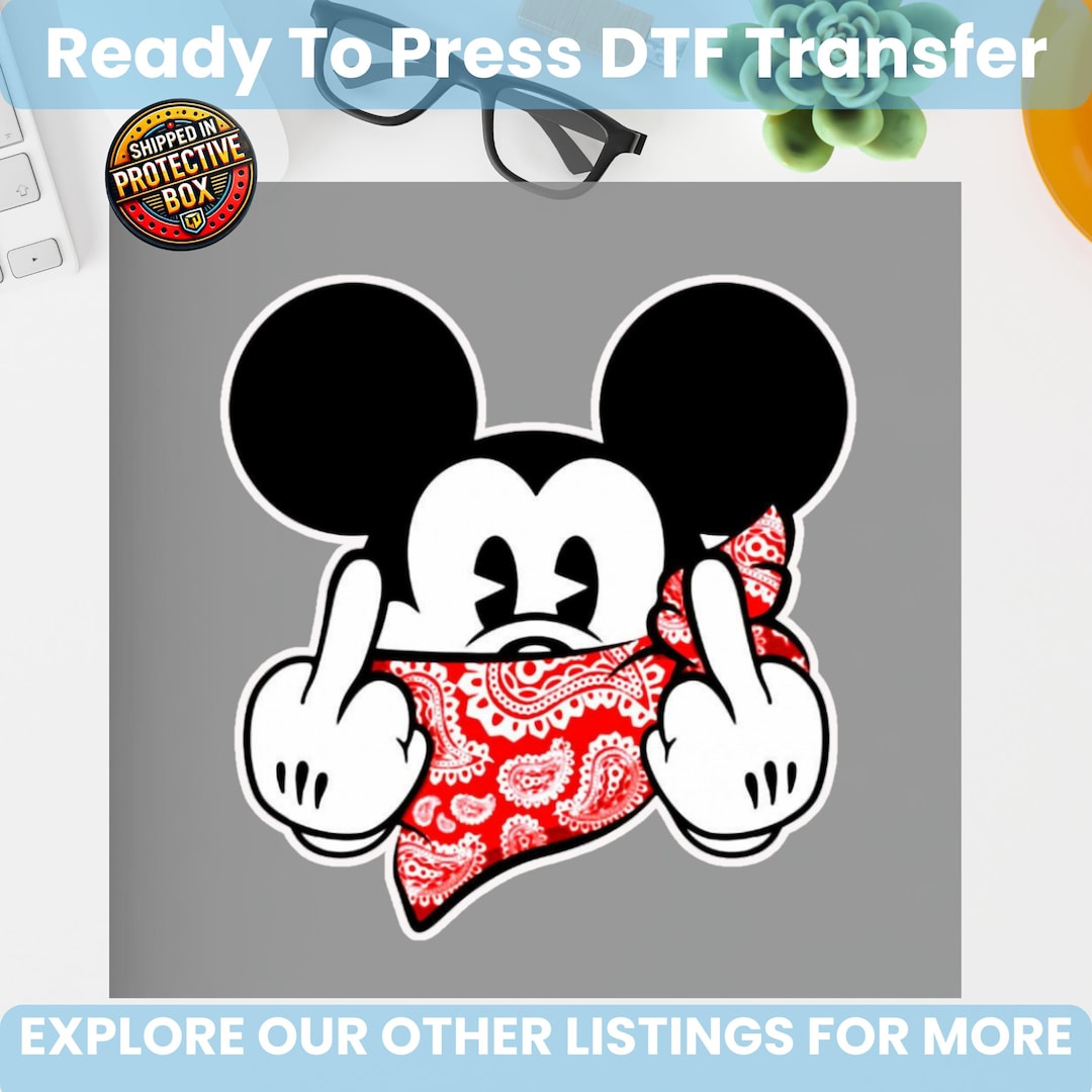 Mickey Middle Finger Fck Mode Dtf, Nothing Can Stop Us Now Disney Trip ...