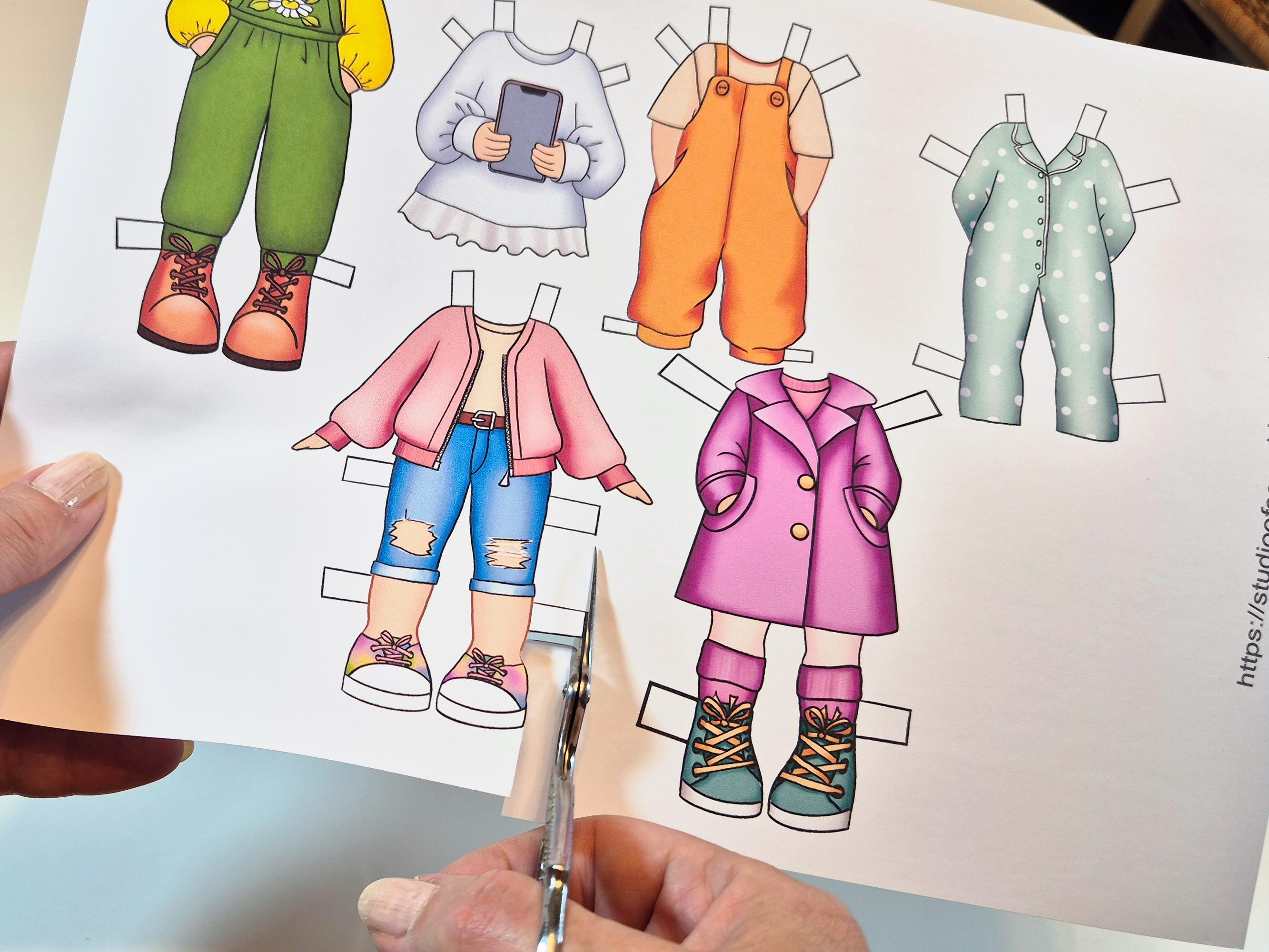 Printable Paper Doll | Batty Girl | Craft Kit | Modern Paper Doll ...