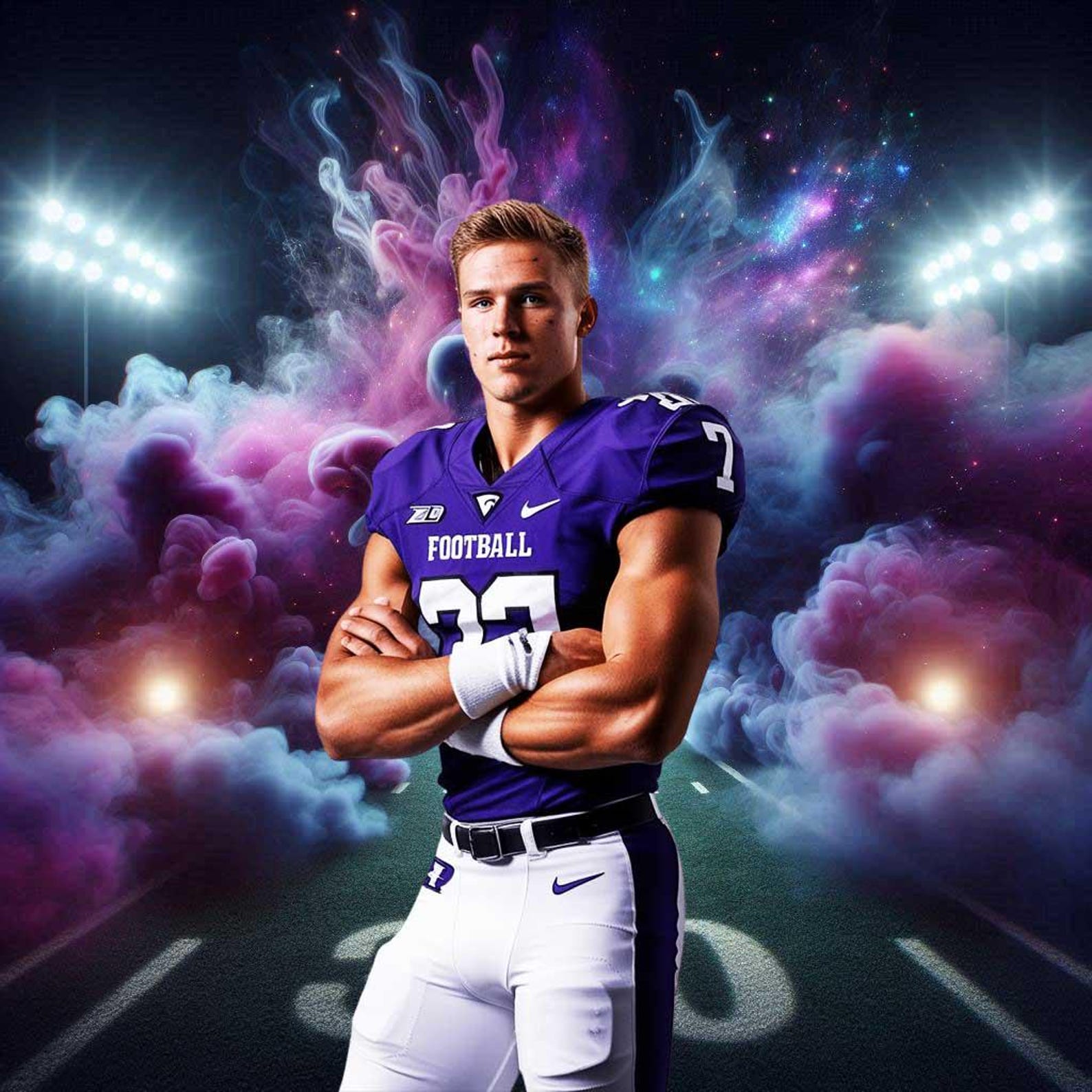 Football Backdrops, 60x Stadium Colored Smoke, Backgrounds for Football ...