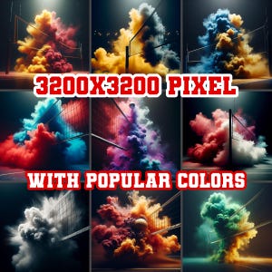 Volleyball Smoke Dust Backdrops: 65 Sport Photo Overlays (digital ...