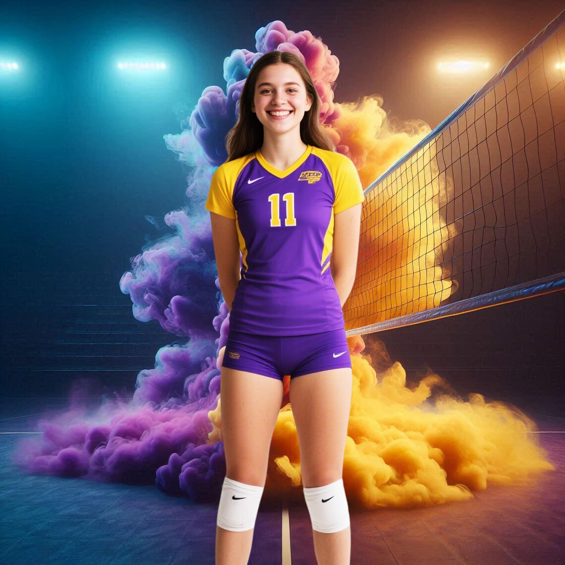 Volleyball Smoke Dust Backdrops: 65 Sport Photo Overlays (digital ...