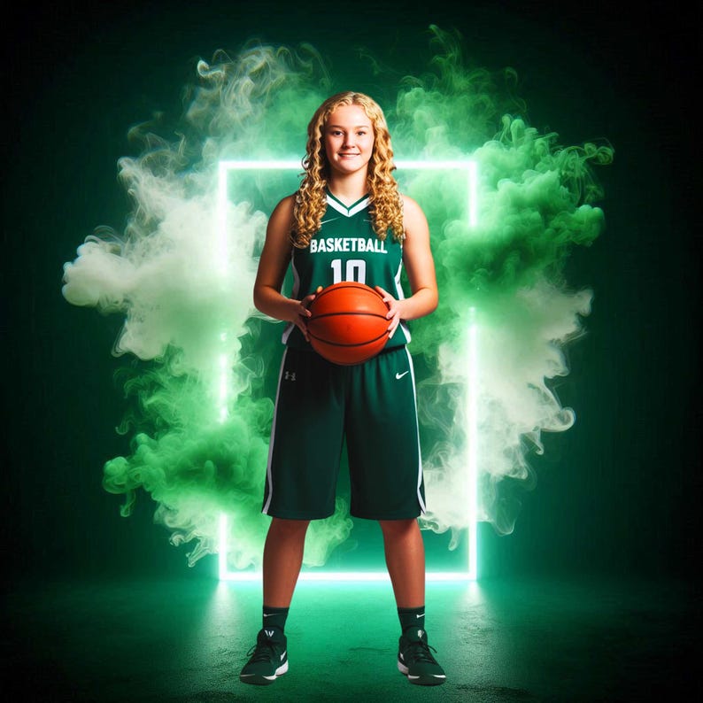 55+neon Frame Sporty Backdrop, Backgrounds for Sports and Portraits and ...