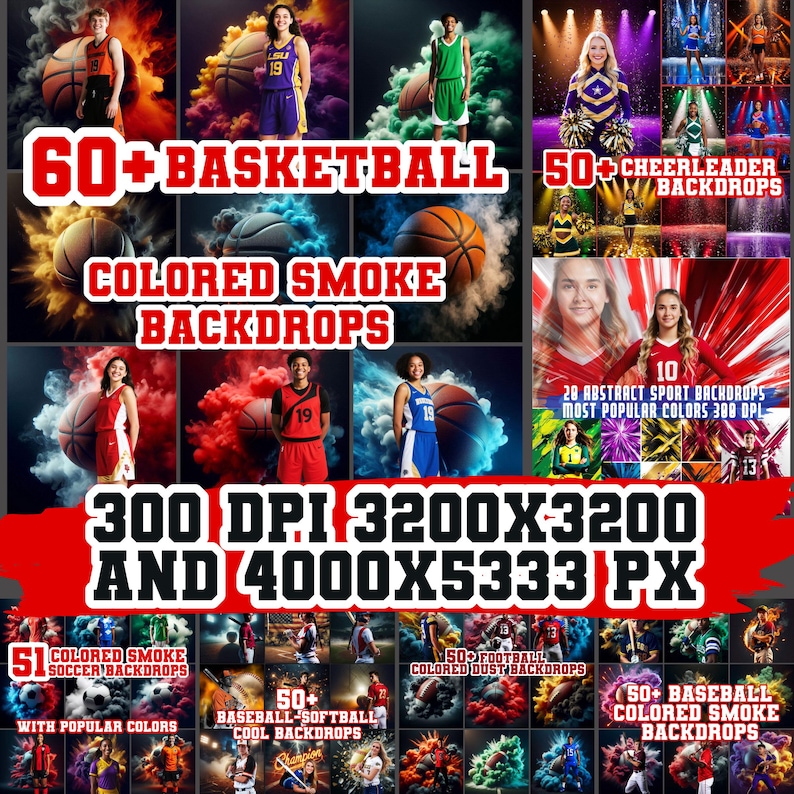 860+ Sport Backdrops, Sports Mega Bundle, School Sports Backgrounds ...