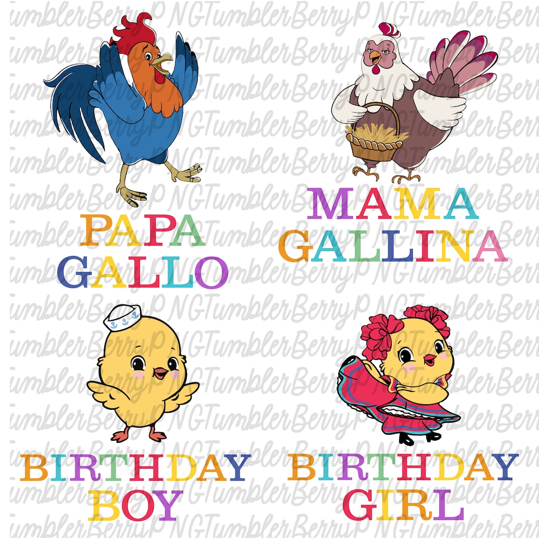 Canticos Bundle, Canticos Birthday PNG, Gallo Galina ,birthday Boy ...