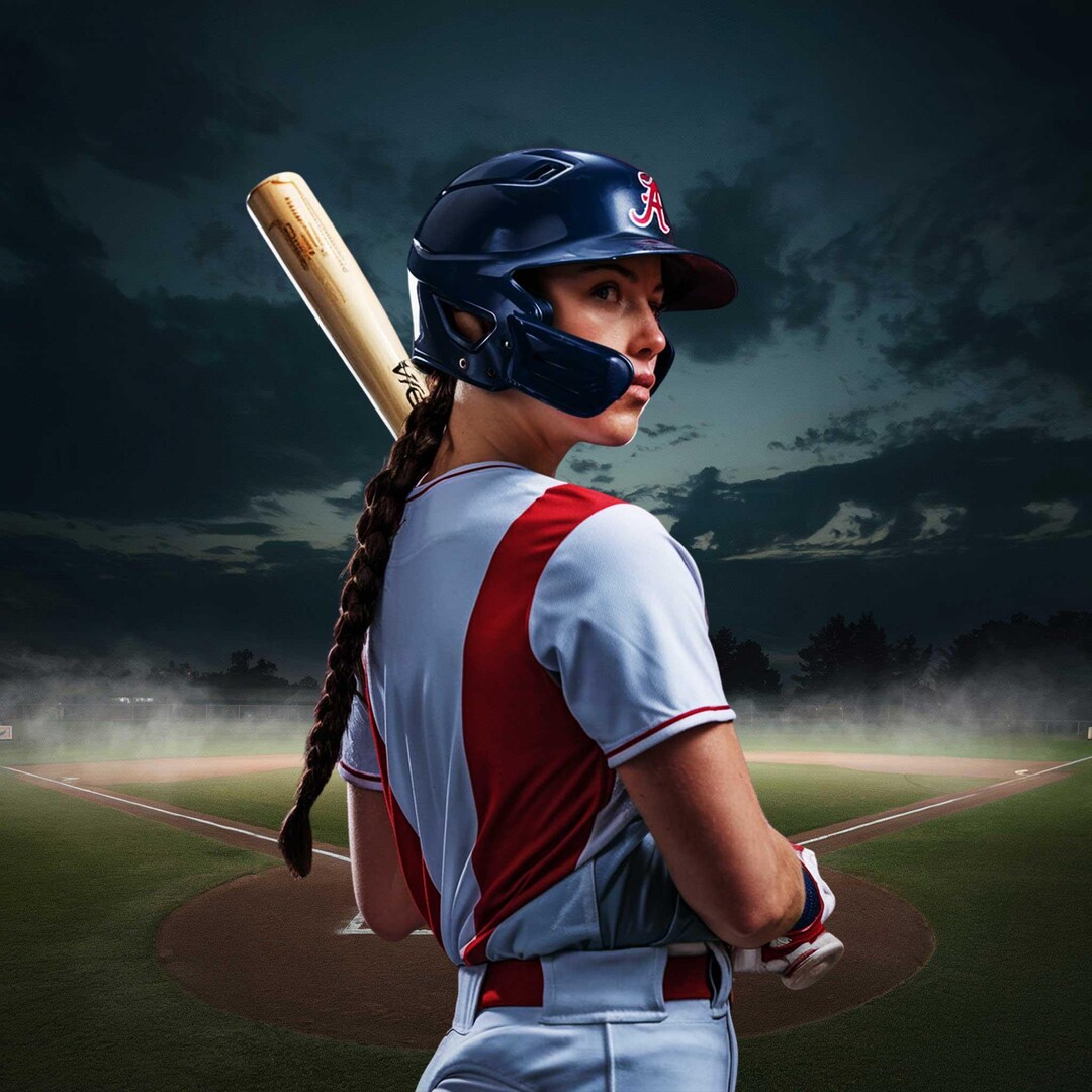 Lady Softball Backdrop, Softball Field Background , Softball Stadium ...