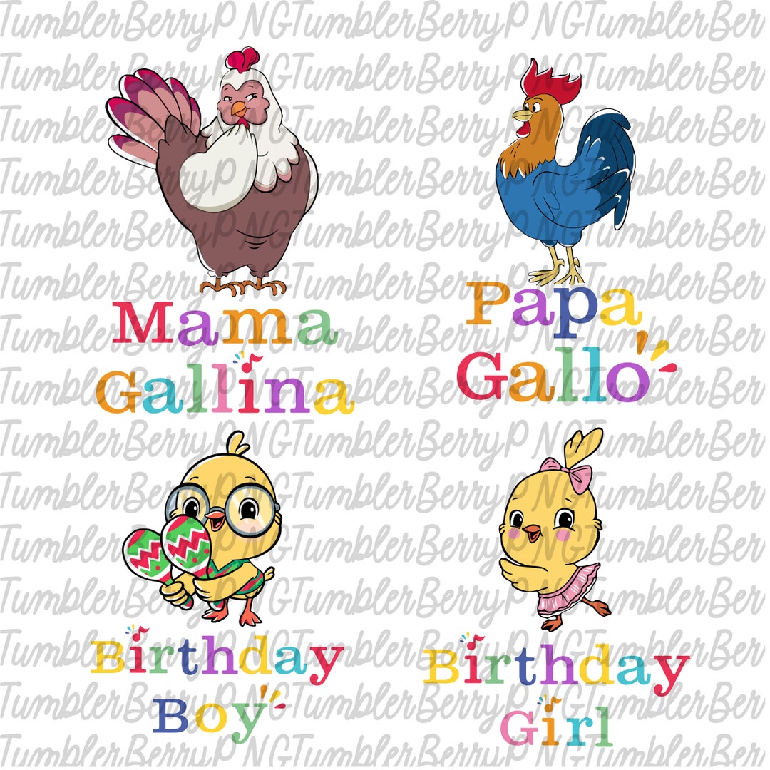 Canticos Birthday PNG, Canticos Png Bundle, Gallo Galina ,birthday Boy ...
