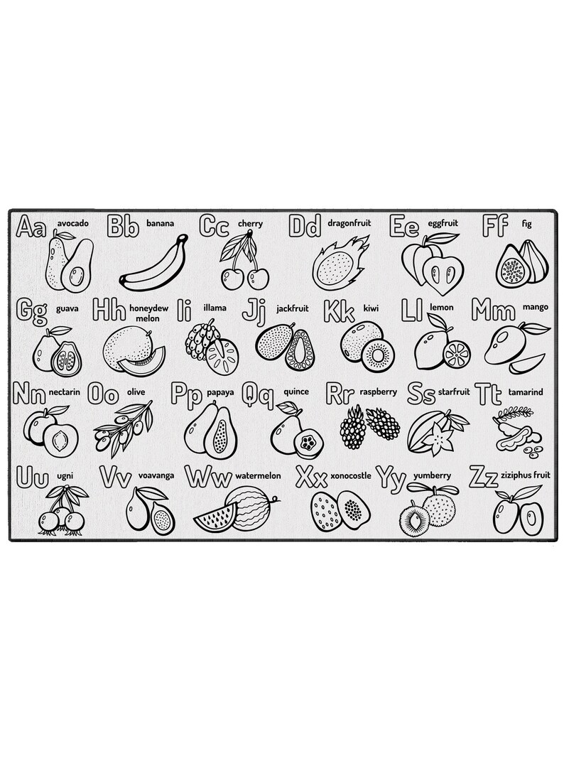 Educational Toys Coloring Learning Mat Washable Rug Markers Set ...