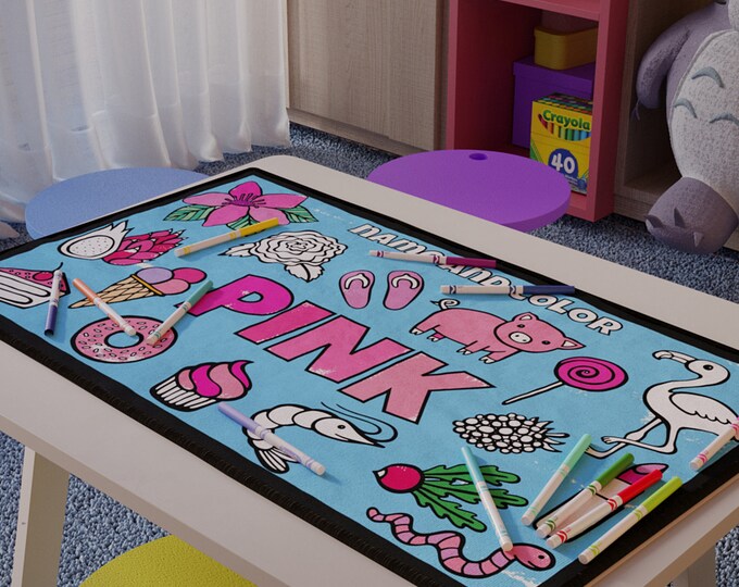 Educational Toys Coloring Learning Mat Washable Rug Markers Set ...
