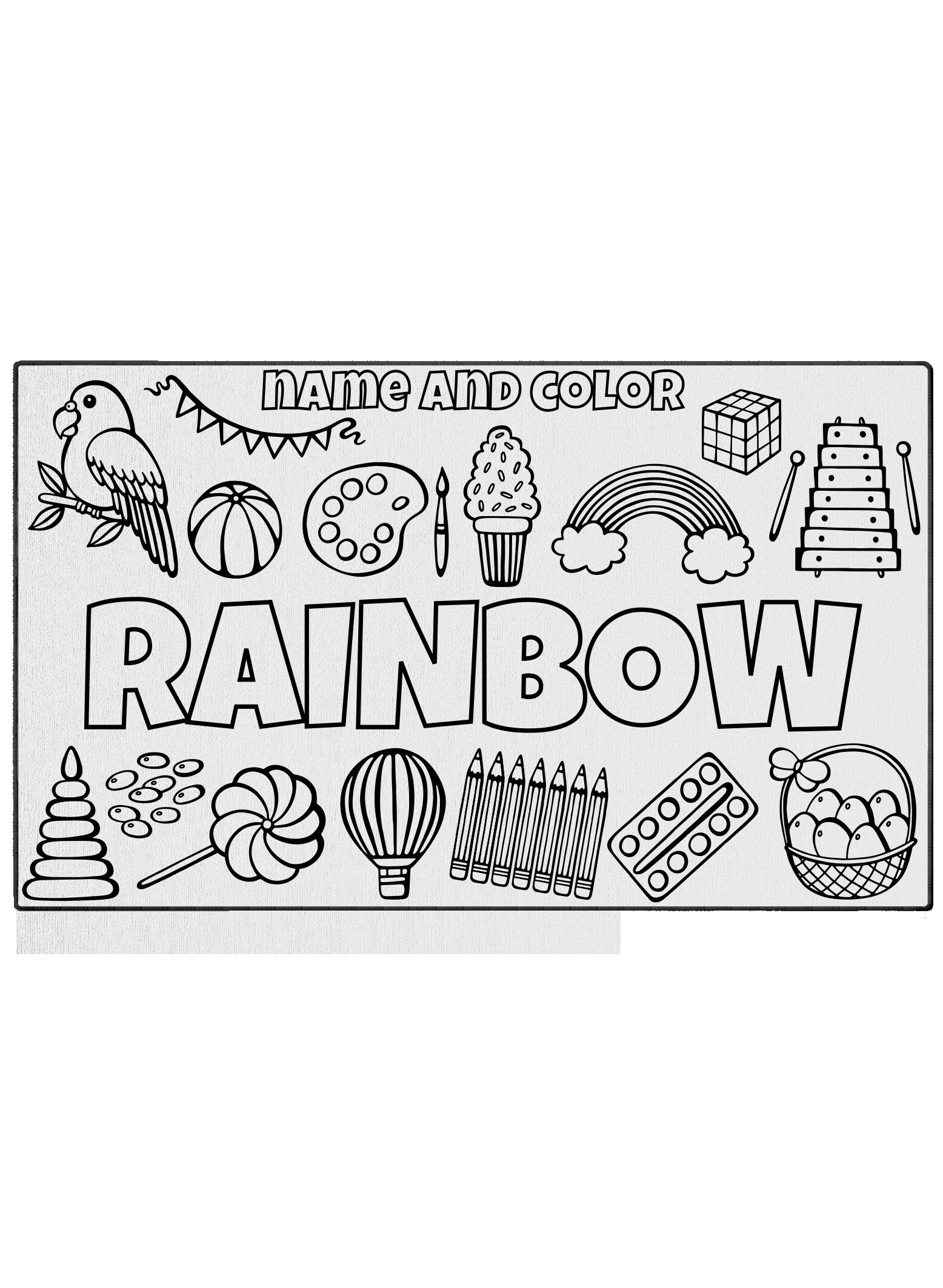 Educational Toys Coloring Learning Mat Washable Rug Markers Set ...