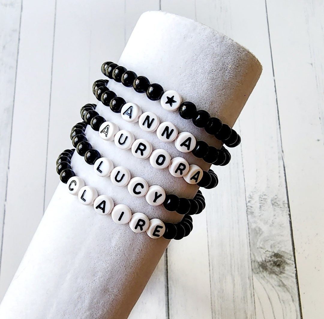Personalized Name Bracelet, Custom Name Bracelet, Pearl Name Bracelet ...