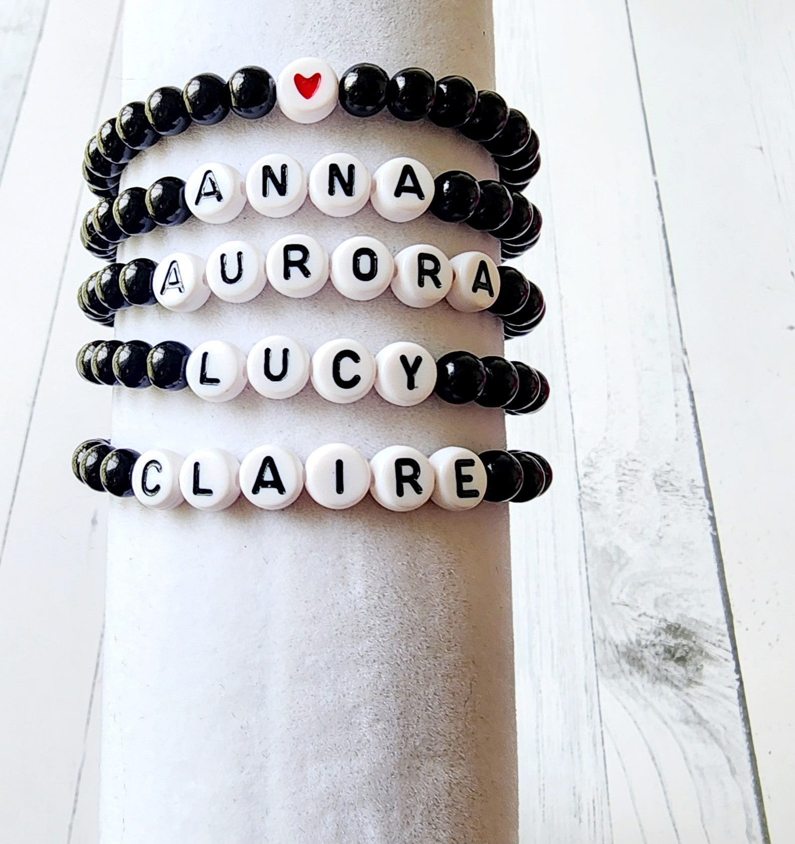 Custom Name Bracelet, Personalized Name Bracelet, Pearl Name Bracelet ...