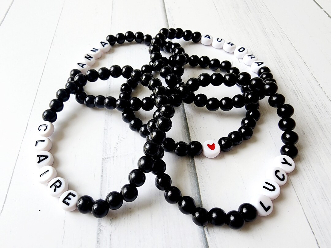 Custom Name Bracelet, Personalized Name Bracelet, Pearl Name Bracelet ...