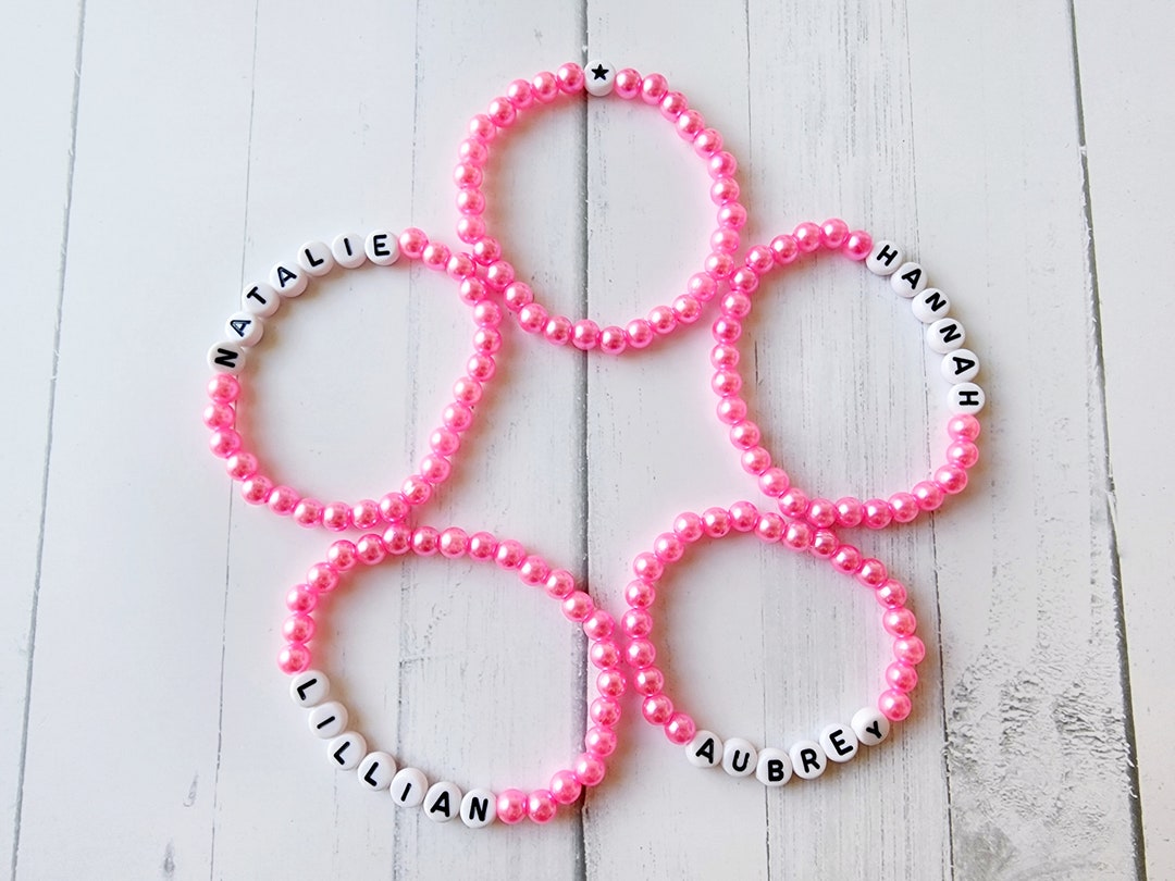 Personalized Name Bracelet, Custom Name Bracelet, Pearl Name Bracelet ...
