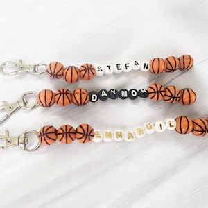 Custom Basketball Name Keychain: Personalized Backpack Tag - Etsy