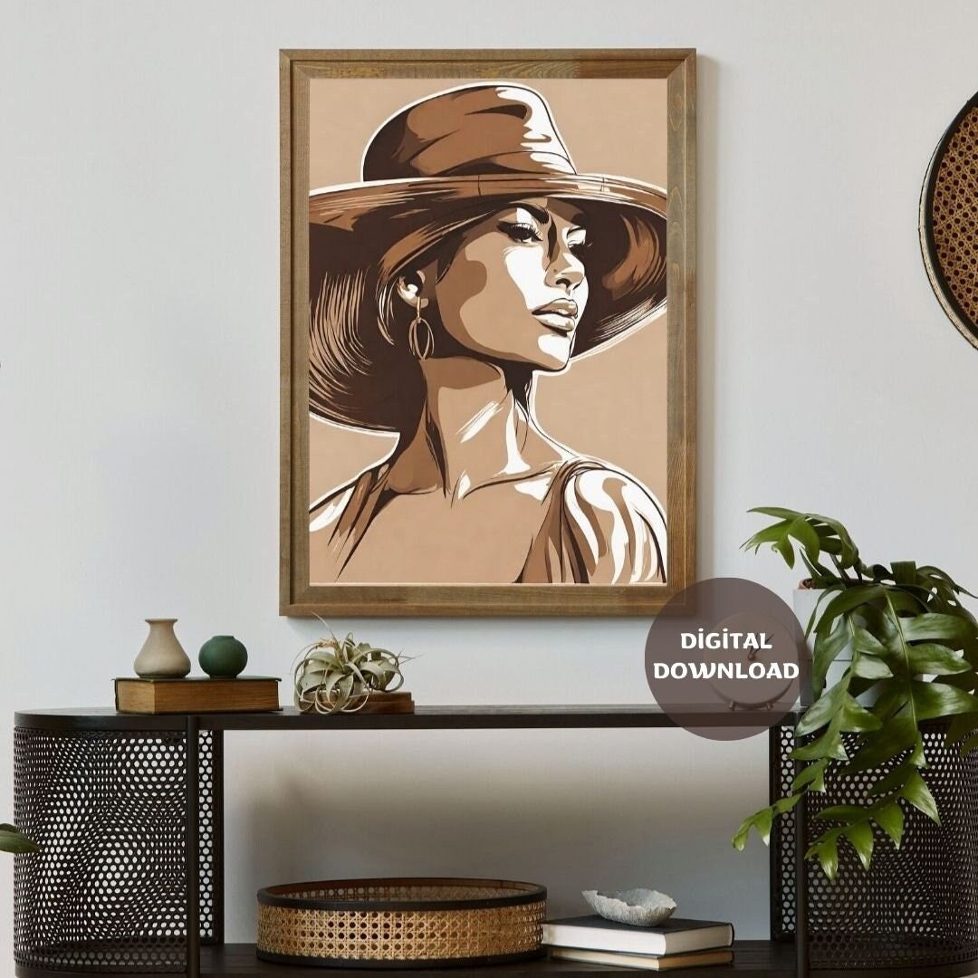 Digital Women Posters AI Portrait Collection Harmony of Knowledge and ...