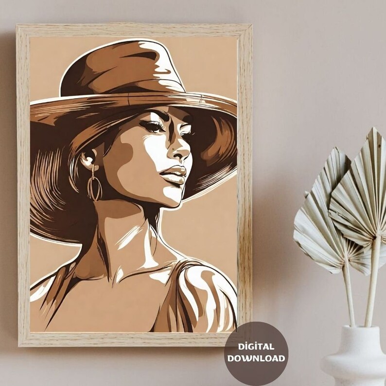 Digital Women Posters AI Portrait Collection Harmony of Knowledge and ...