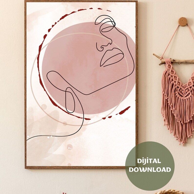 Digital Bohemian Art Prints Bohemian Decor Minimal Women Art Wall Decor ...