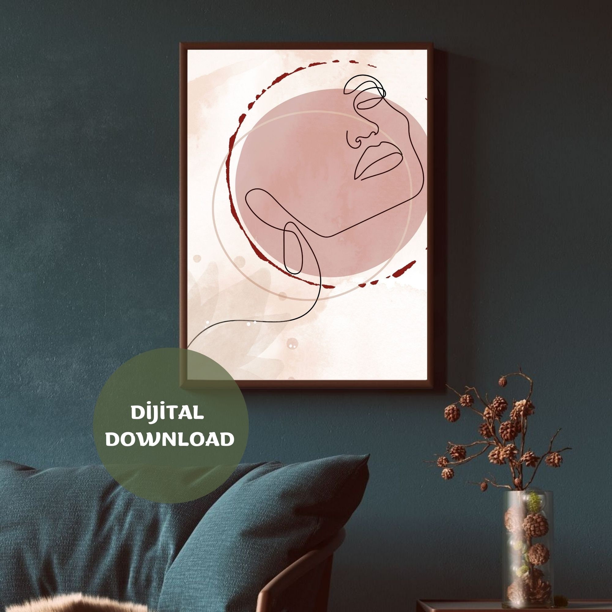 Digital Bohemian Art Prints Bohemian Decor Minimal Women Art Wall Decor ...