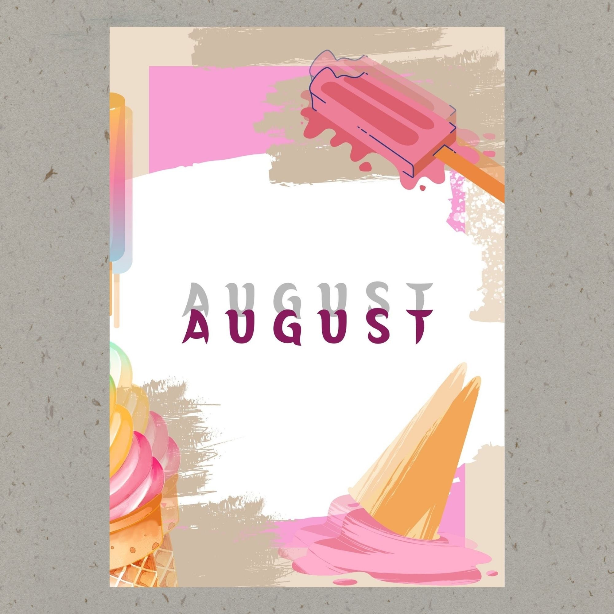 12 Monthly Cover Pages Digital A5 Journal Monthly Page Monthly Planner ...