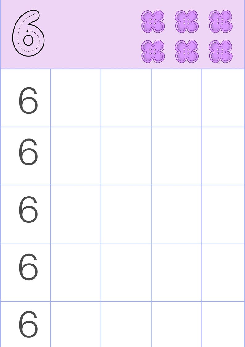 Number Writing Sheets, Number Tracing Sheets, Pre-school Number ...