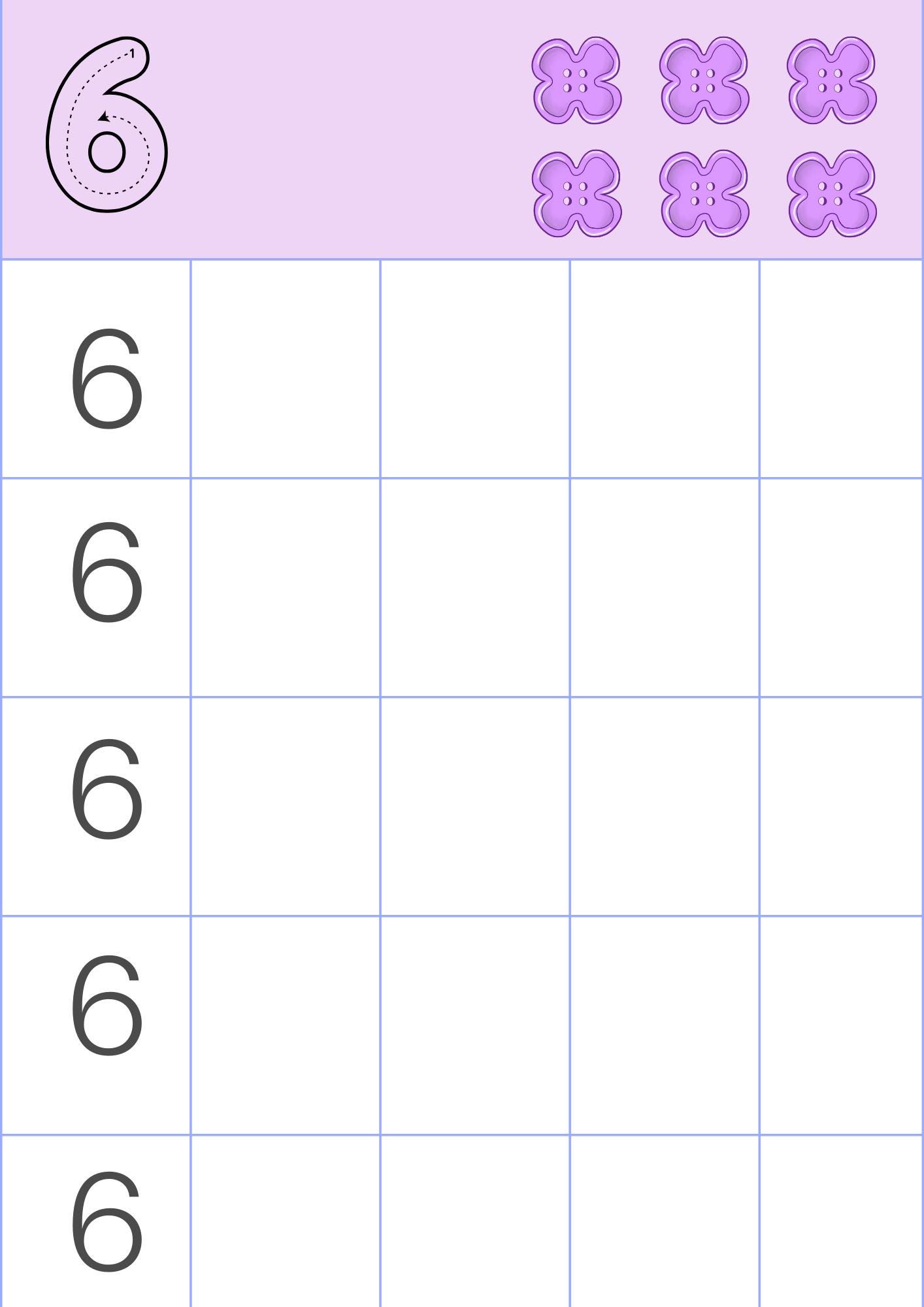 Number Writing Sheets, Number Tracing Sheets, Pre-school Number ...